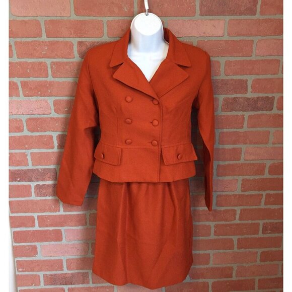 Jennifer James | Skirts | Vtg 8s 2 Piece Skirt Blazer Suit Set By ...